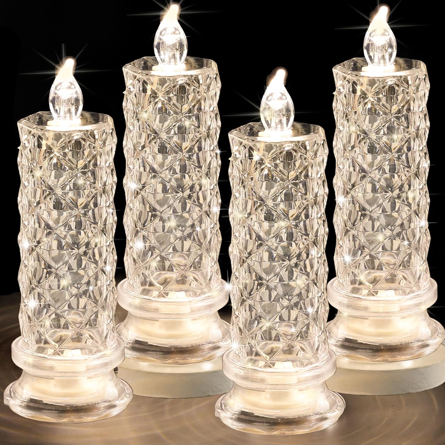 Romantic Glow LED Candles 🌈 Battery Operated with 6 Hour Timer – Glorex